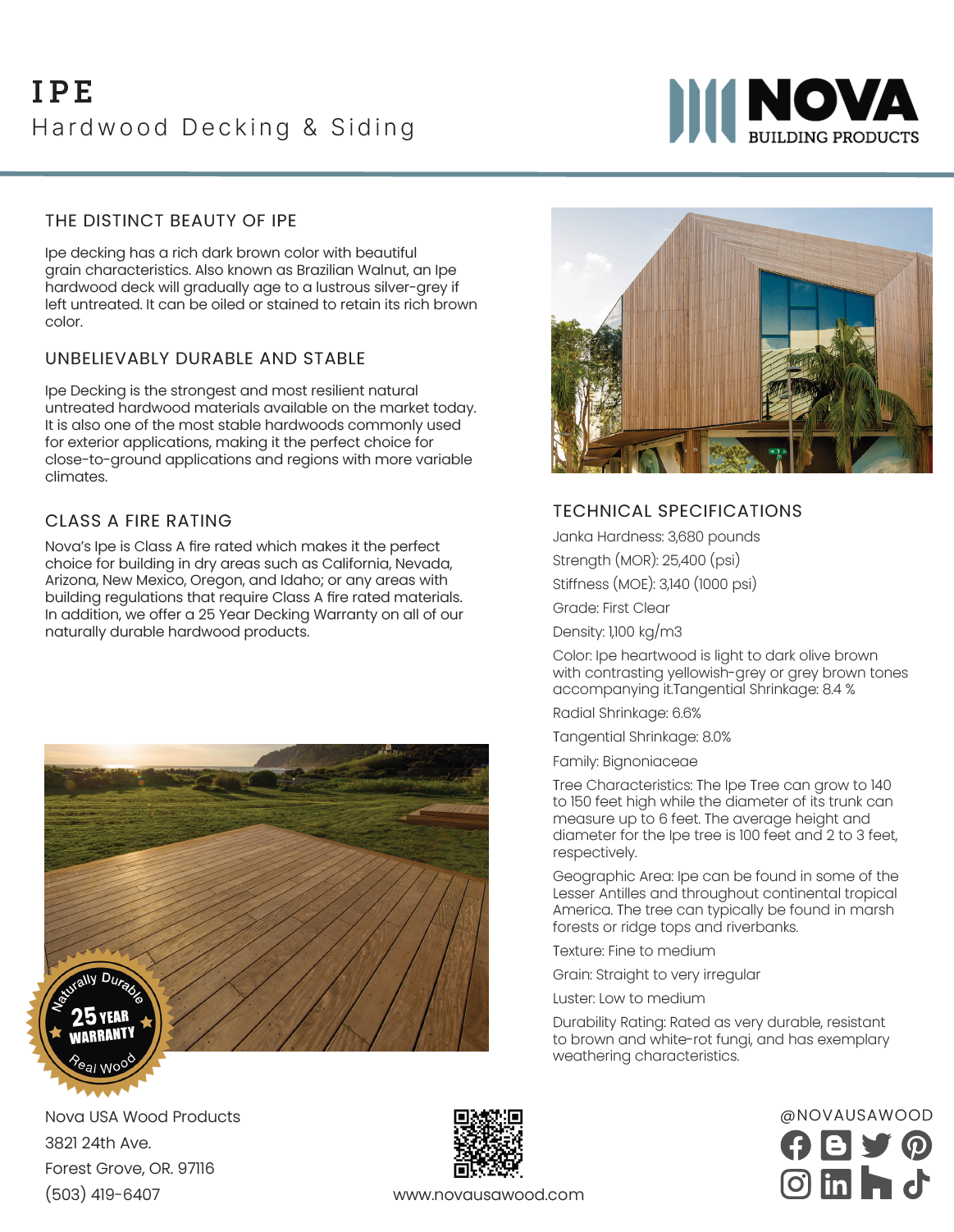 Ipe Wood & Deck Boards | Nova USA Wood